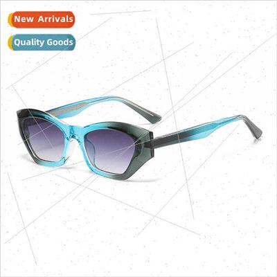 35020 polygonal cat-eye insert TR sunglasses 2023 new hip-ho