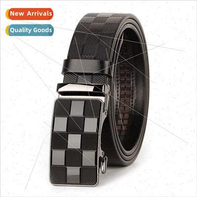Men belt leather automatic buckle cowhide belt male youth mi