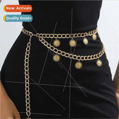 Hot Sun Pendant Cute Alloy Waist Chain Multi-Occasion Daily