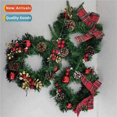 2023 new Christmas decorations wreaths wreaths window decora