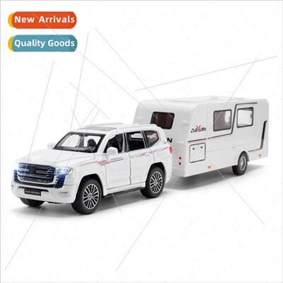 Boxed simulation 1:32 Cool Ranger LC300 alloy trailer carava