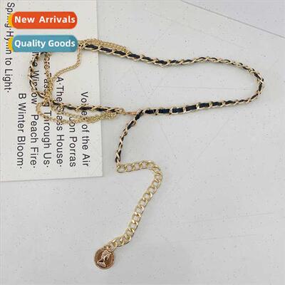 Dress decorative Korean fashion gold waist chain skirt summe