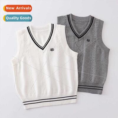 Embroidered vest JK unim sweater undershirt kn sweater colle
