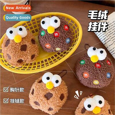 ttle red book plush big eyes quirky cookies pendant bag cute