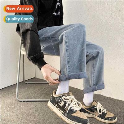 Jeans men HK loose casual pants spring tide brhundred wide-l