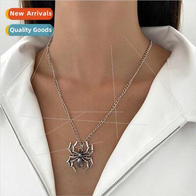 Jewelry mple Spider Pendant Halloween  Set Beat Punk Stereos