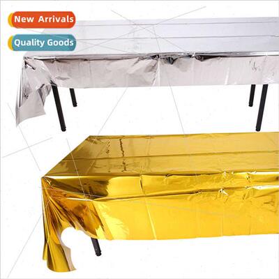 New PET tablecloths glossy -washable Christmas party decorat