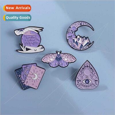 Halloween Series Dark Purple Geometric Badge Fine Patterns c