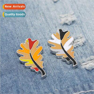 fashion accessories cartoon cute leaf specimen brooch access