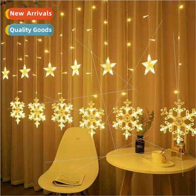 Led Snowflake Curtain ghts Outdoor WaterproString ghts Bedro