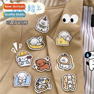 Teng billion ins cute cartoon acrylic puppy brooch badge clo