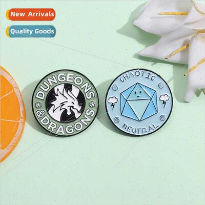 Anime game modeling metal brooch creative dungeon series car