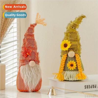 New Harvest Sunflower Maple Leaf Rudolph Thanksgiving Facele