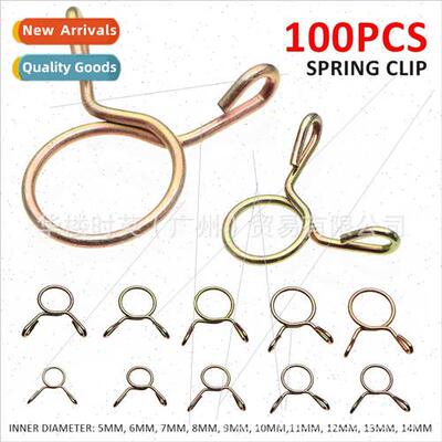 100PCS ngle Wire Galvanized Pipe Clamp Ring Gas Water Oil Pi