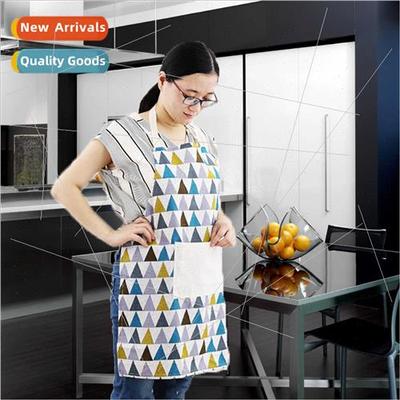 Work kchen waterproanti-fouling apron cotton linen can be in
