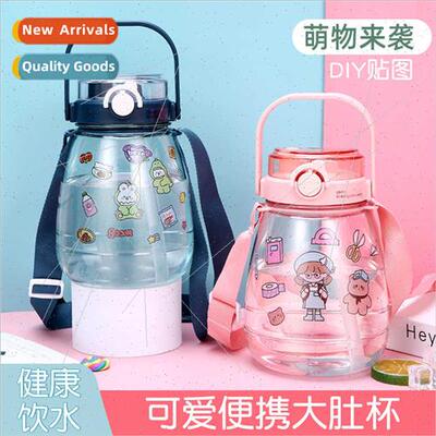 Large-capacy single double drinking potbelly cups high-color