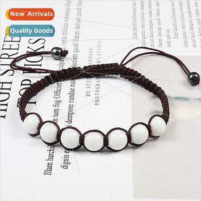 Fashion braided rope small fresh hrope whe porcelain beaded
