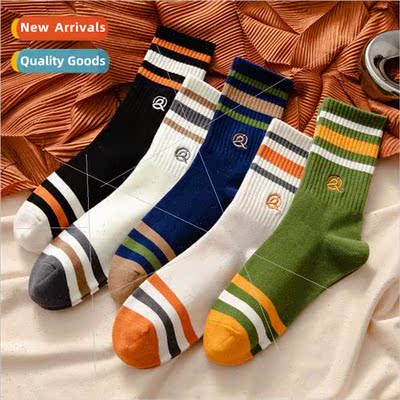 Basketball socks men spring fall mid-calf socks cotton cotto