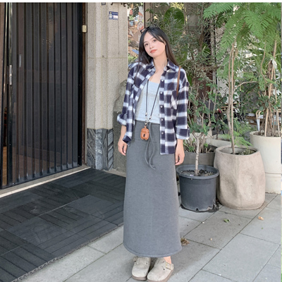 PERRY自制小个子百搭显瘦型高腰通勤半身裙裙子运动休闲包臀150