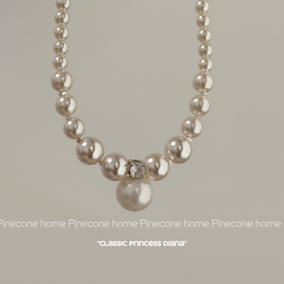 Pinecone home·【经典戴妃】s925纯银爱迪生珍珠项链礼物推荐