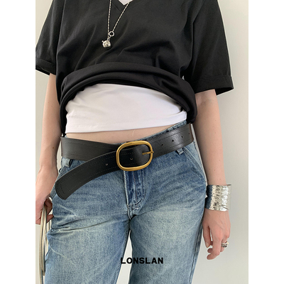 LONSLANACC时髦造型麂皮腰带