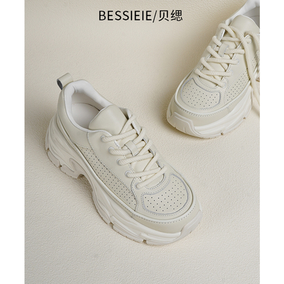 BESSIEIE/贝缌老爹鞋厚底增高