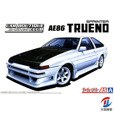 天易模型 青岛社拼装模型 20138 1/24 丰田 AE86 TRUENO