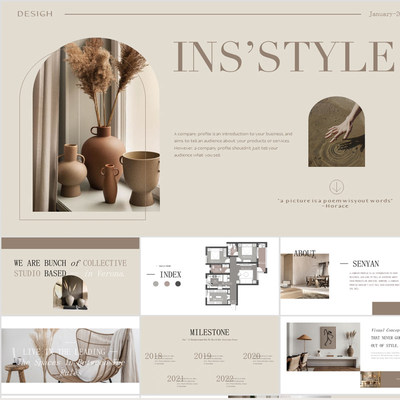 51套高级感室内设计ppt软装方案软装设计