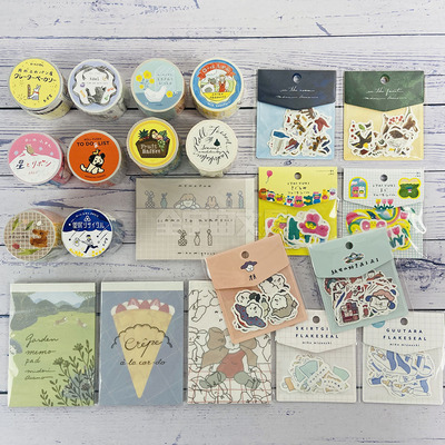 日本手纸社 东京纸博 浅野midori nagakiperm贴纸包 卷状付笺便签