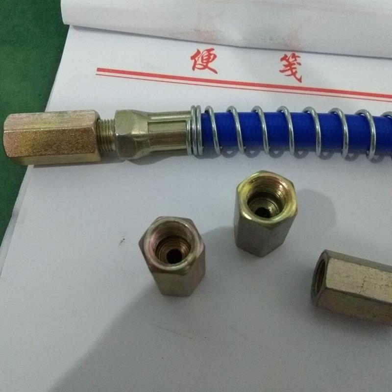黄油枪管子对丝/软管接口硬管接口/手动黄油管接头M10*1双头螺纹