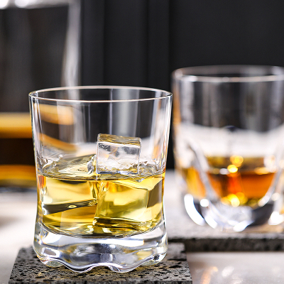 进口花底无铅水晶玻璃威士忌杯