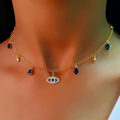 Eye Necklace for Women Jewelry Beaded  Choker New Jewellery