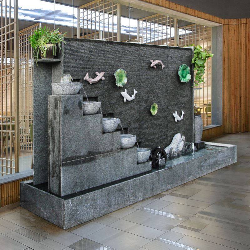 室外水景墙效果图,室外水景景观效果图,室外景观墙效果图_大山谷图库