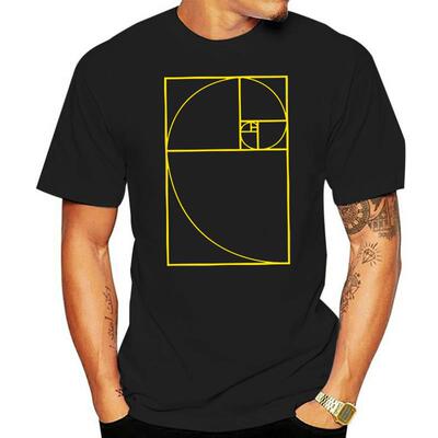 Fibonacci Spiral T Shirt Golden Ratio Spiral Geometry T-Shir