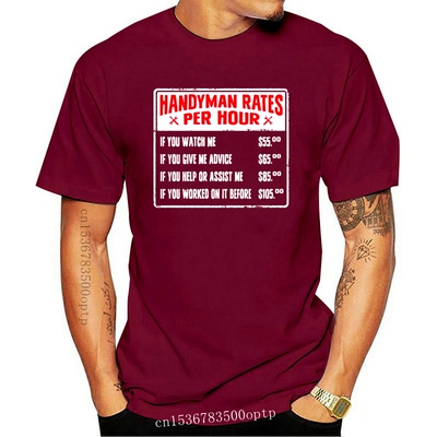 New Handyman Rates Per Hour Funny Watch Assist Advice Work O