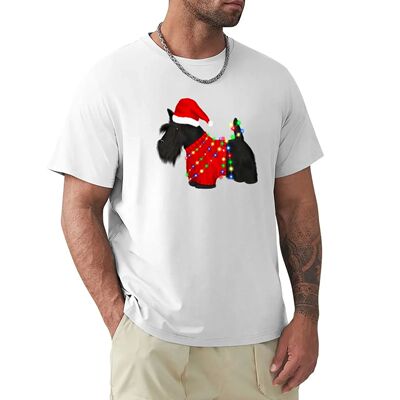 Scottish Terrier (Scotty Dog) Christmas T-Shirt blank t shir