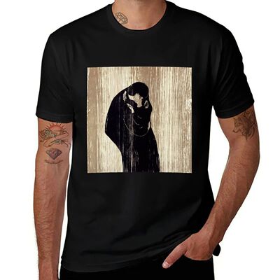 Edvard Munch - Kiss IV , 1902 T-Shirt T-shirts oversize grap