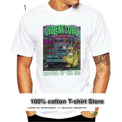 New Popular VIOLENT SOHO Bottom Of Hill Band Men's Black T-S