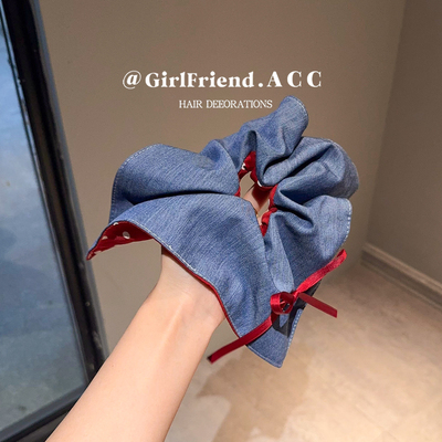 蝴蝶结方巾发圈！girlfriend