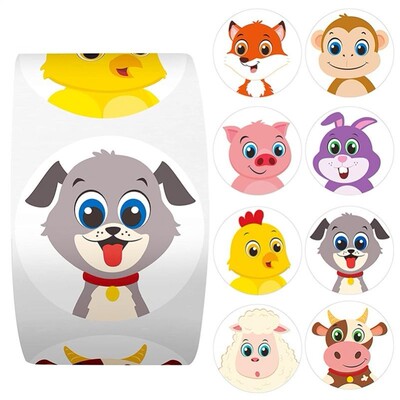 Reward Stickers Chart Animals Kids Children Teachers School