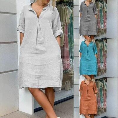 V-neck discounted long sleeved dressV领打折长袖连衣裙