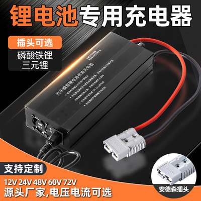 锂电池快速大功率充电器14.6V12V24V48V29.2V磷酸铁锂三元100A50A