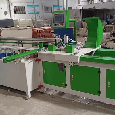 合自动切双端铝金PLC塑料制品角双机端自动切角机自动输BZH送双端