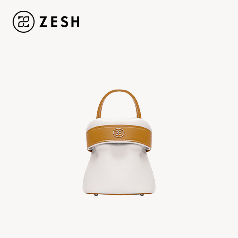 ZESH/泽尚 FOFO小号双肩背包小众设计大容量通勤高级手提包女包_虎窝淘