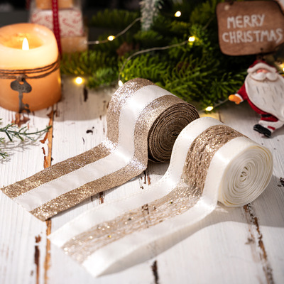 圣诞飘带Christmas Tree Scene decoration setup cartoon ribbon