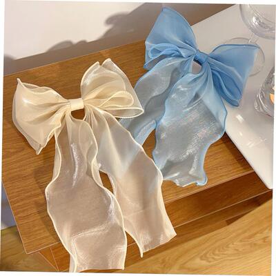 Red bow tie hairpin female Headband hair accessories clip