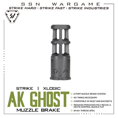 Strike【XLogic AK Ghost 火冒】ssn出品LDT AKA AKM 装饰 14逆牙