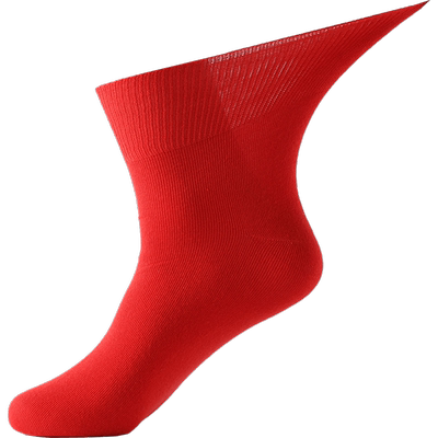 大红色本命年宽松男士女袜