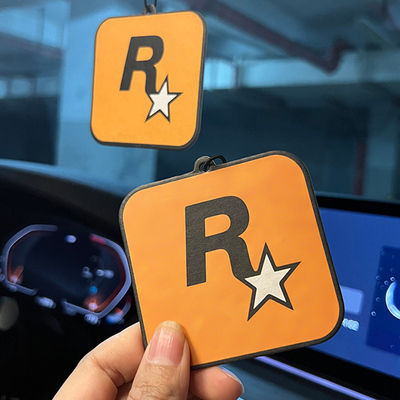 网红汽车香片车载香薰持久车内除异味香氛片挂件车用R星挂饰香水