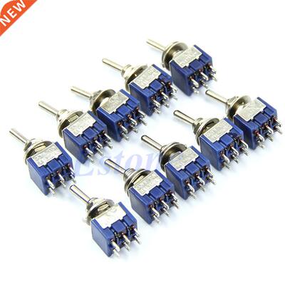 5pcs Toggle Switch 6A 125VAC 6-Pin DPDT ON-ON Mini Toggle Sw